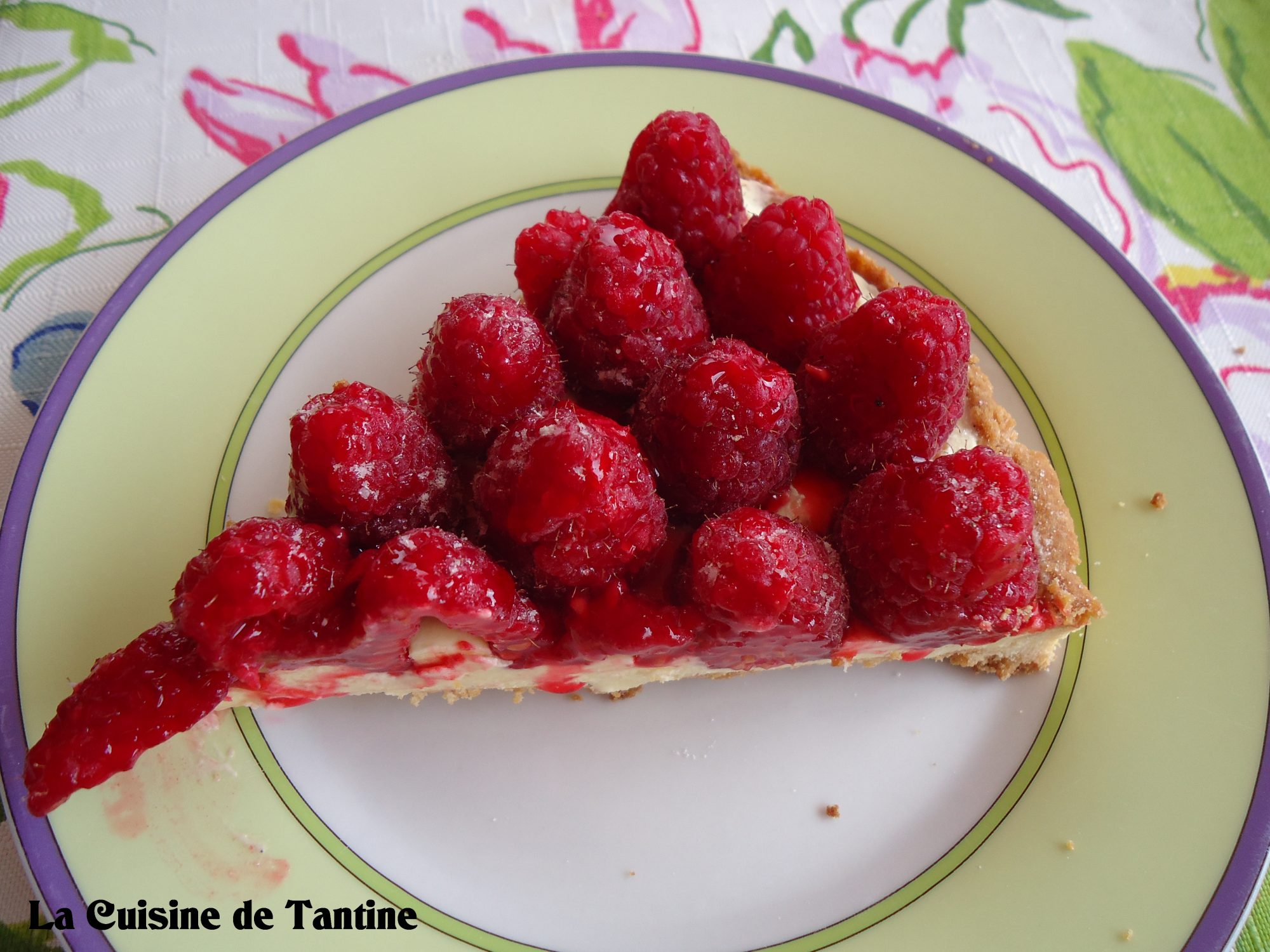 Tarte aux framboises – Cuisine de Tantine